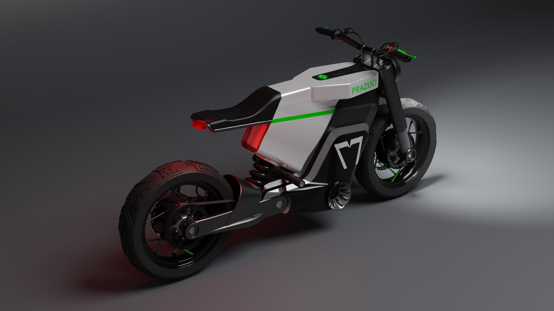 Futuristic Electric Scrambler 3D - TurboSquid 2260364
