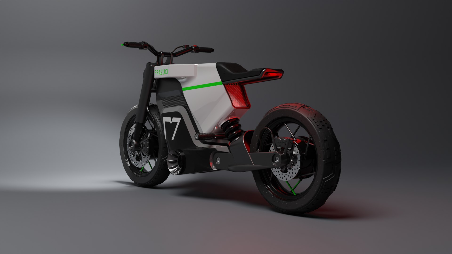 Futuristic Electric Scrambler 3D - TurboSquid 2260364
