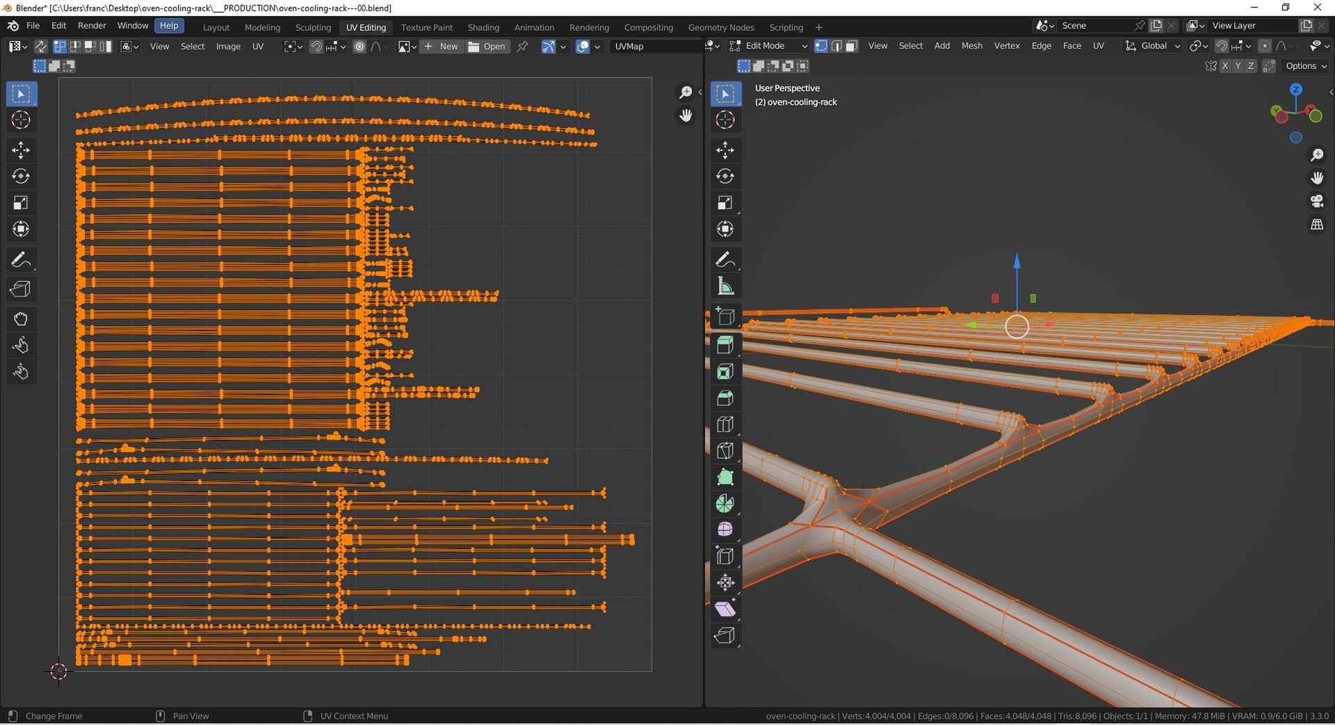 3D Oven cooling rack model - TurboSquid 1987906