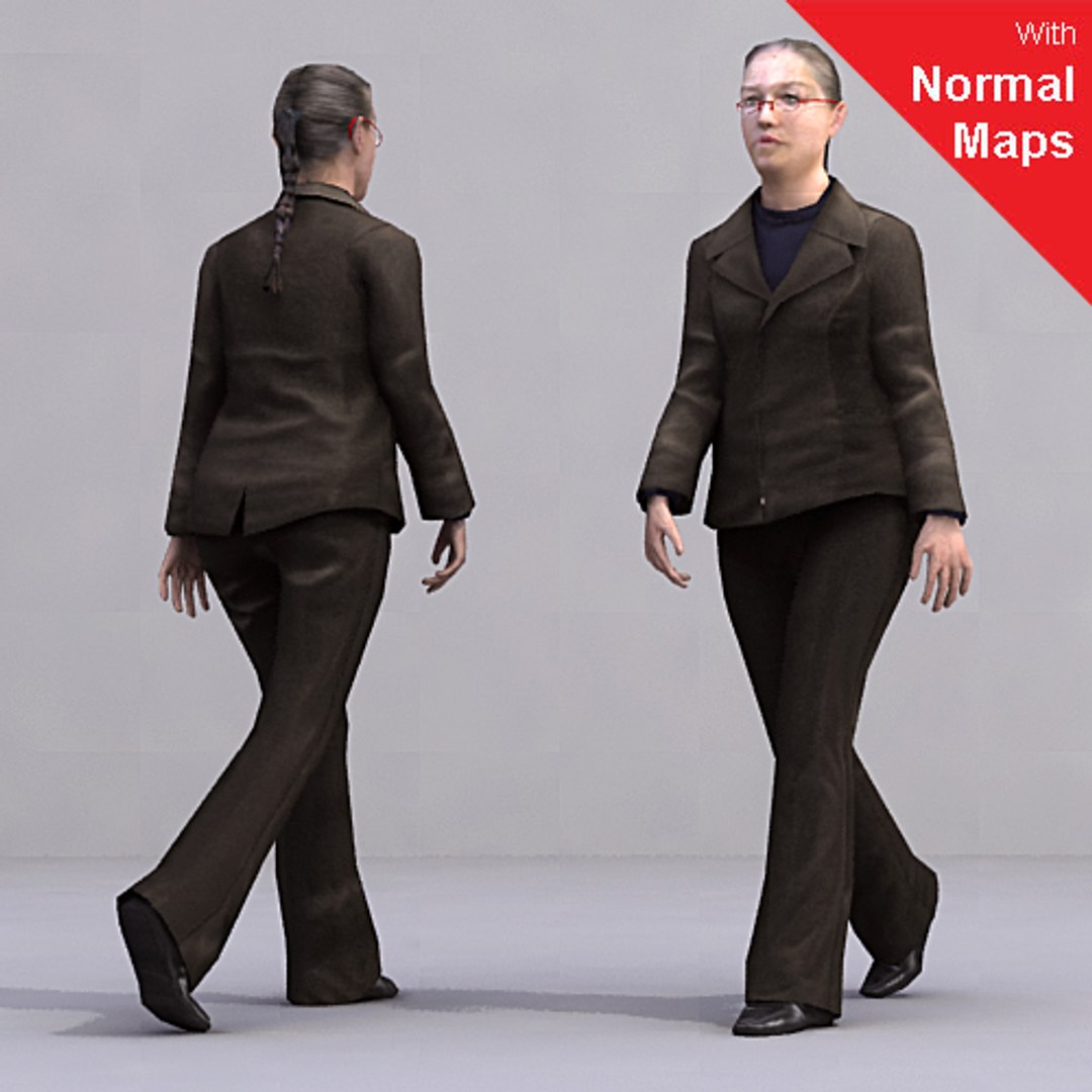 3d axyz human characters model