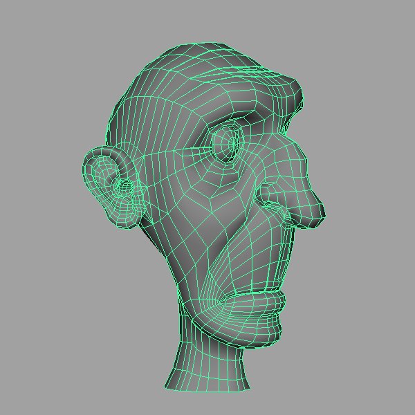 3d model cartoon head