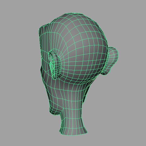 3d model cartoon head