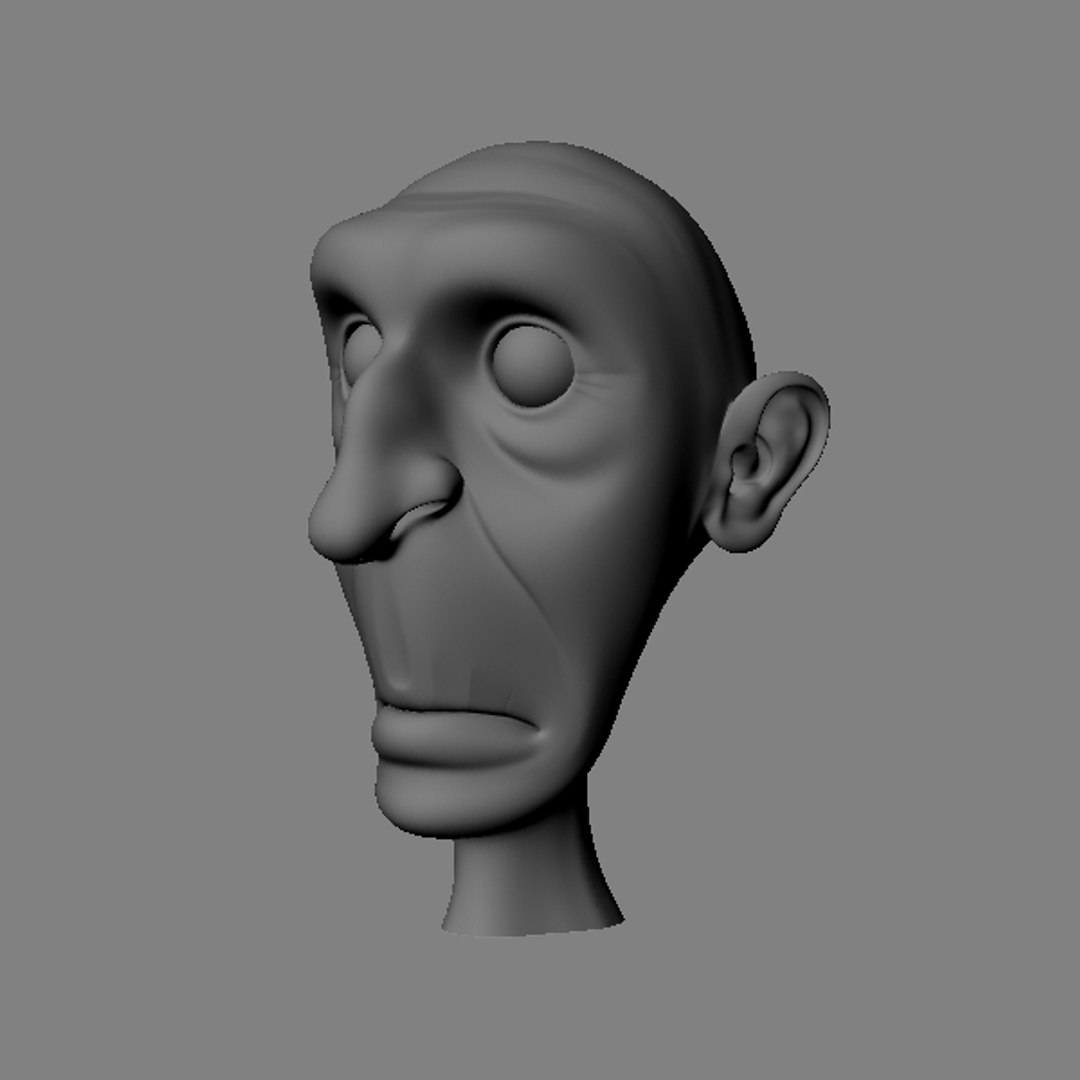 3d model cartoon head