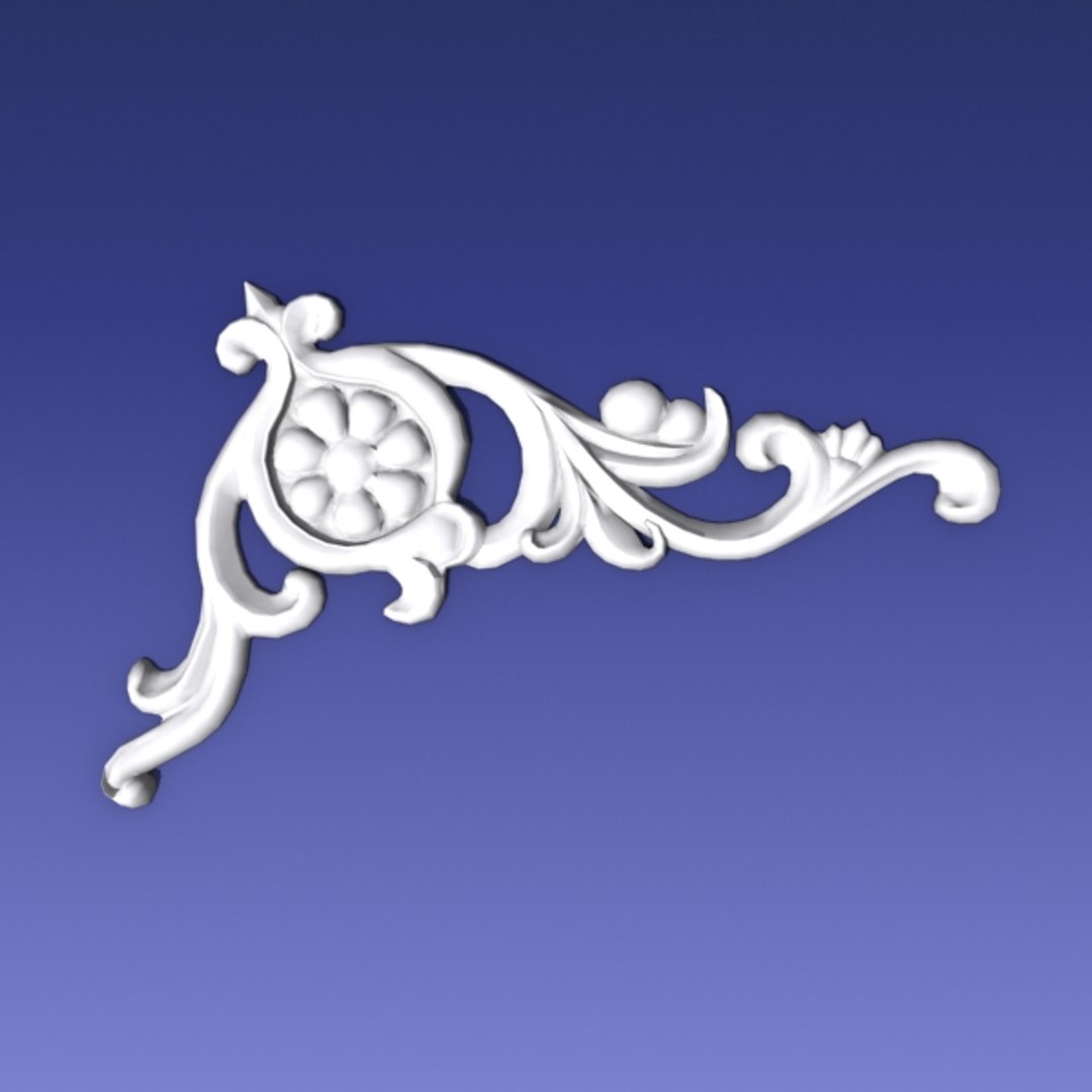 3d 3ds decorative corner