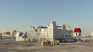 3d construction site model