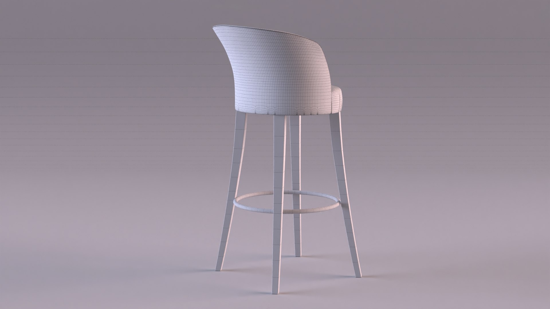 Designer Bar Stool 3D Model - TurboSquid 2233463