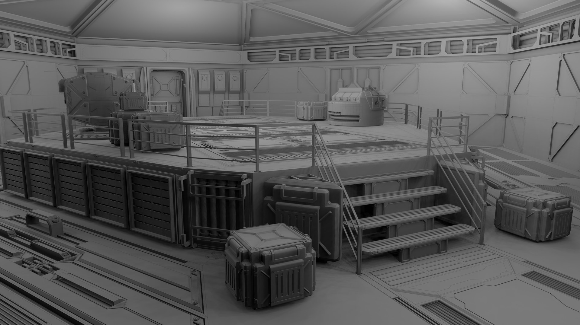 Control Room 3D Model - TurboSquid 2100340