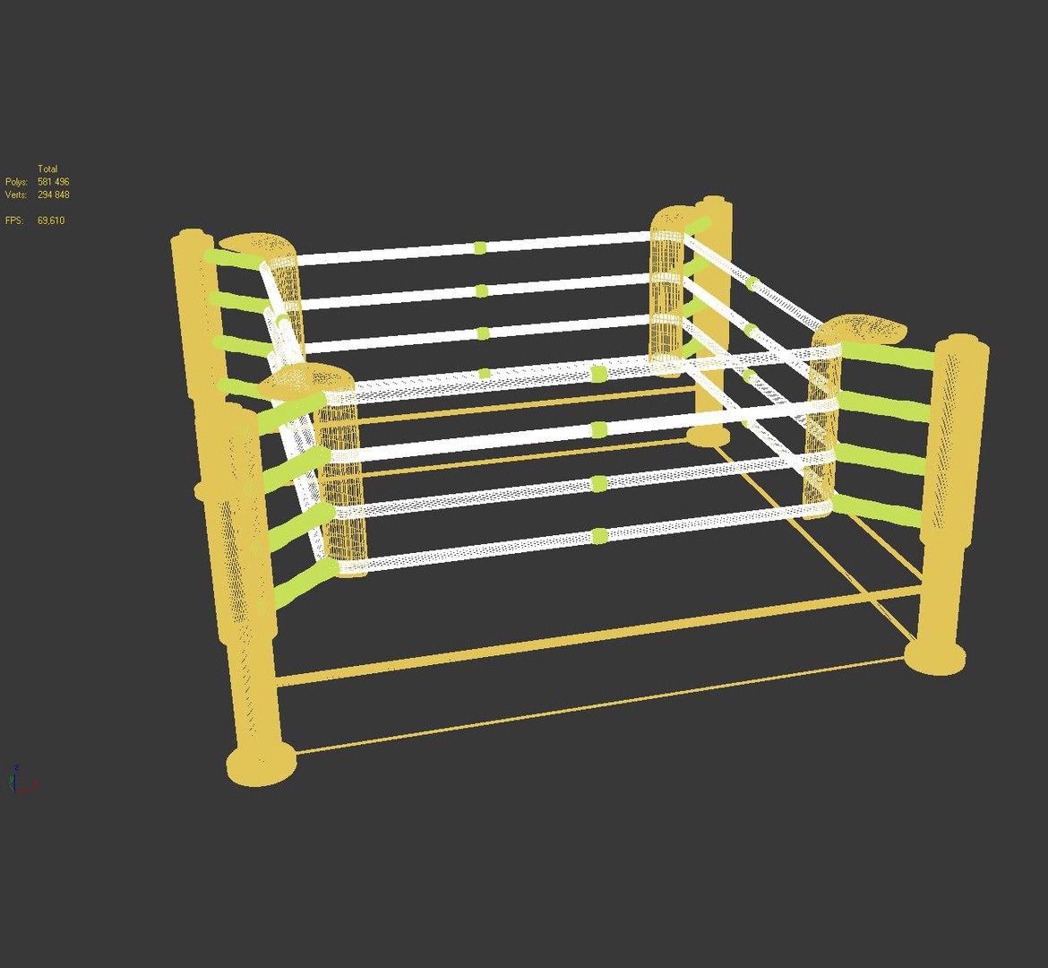 Boxing Ring Blank Arena Model - TurboSquid 1465587