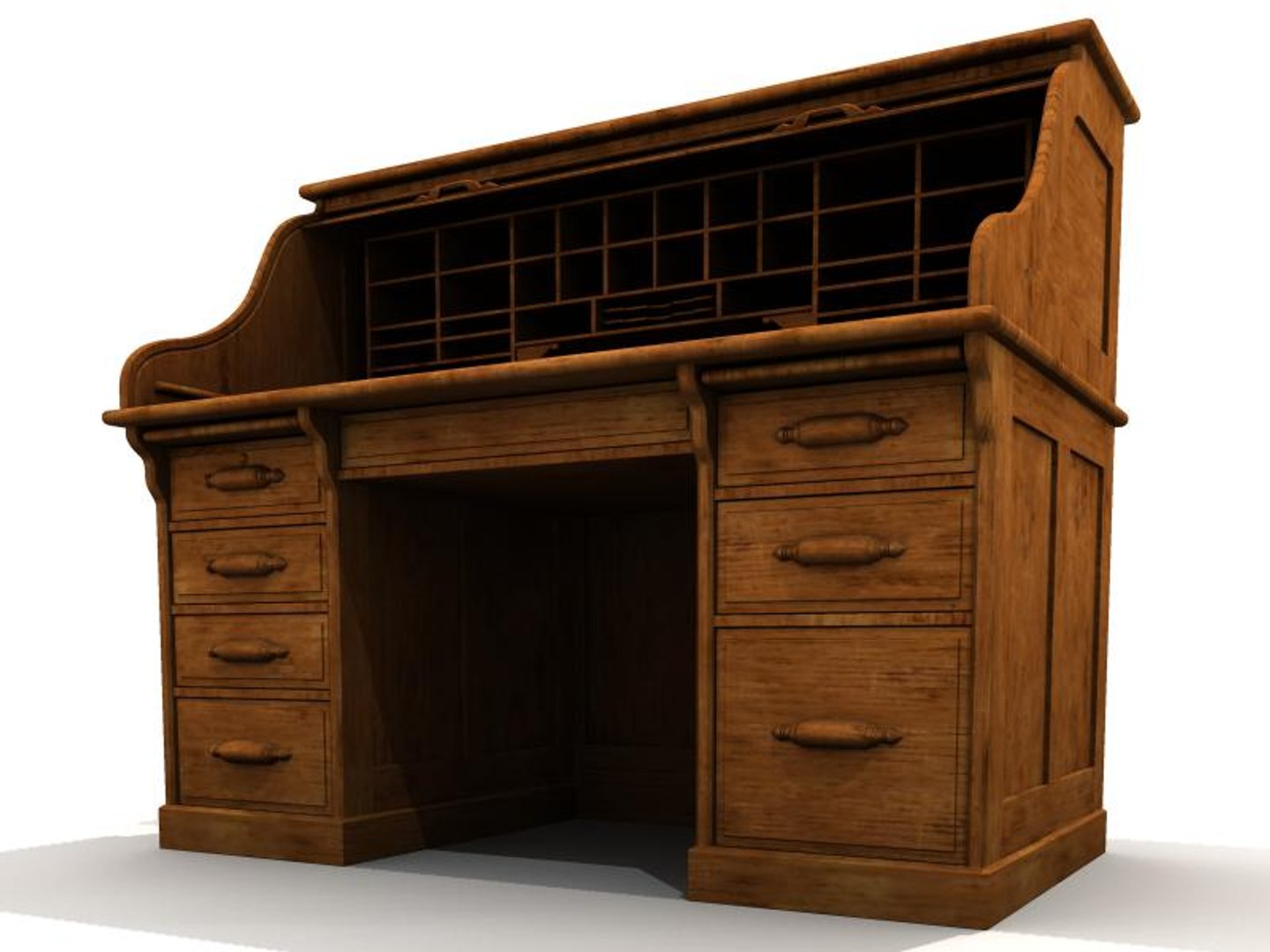 Maya Antique Wood Desk