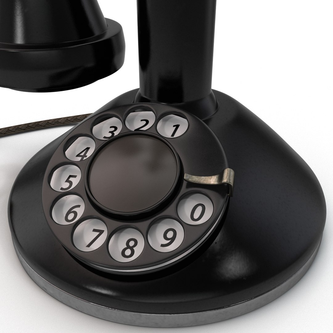 3d Candlestick Phone Model
