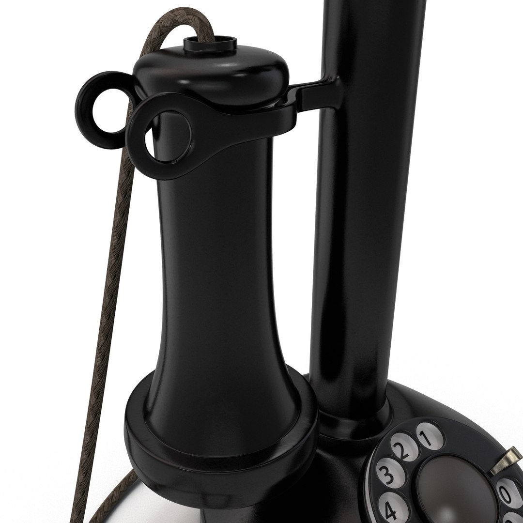 3d Candlestick Phone Model