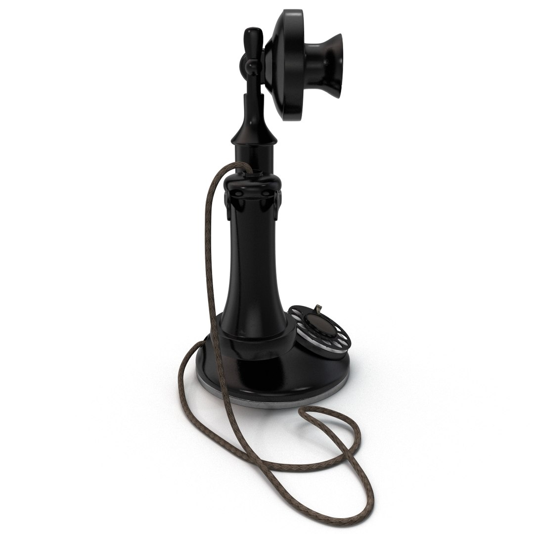 3d Candlestick Phone Model