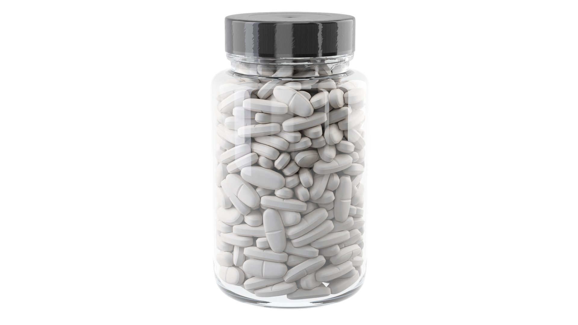 3D model Glass Jar with Pills - TurboSquid 2152110