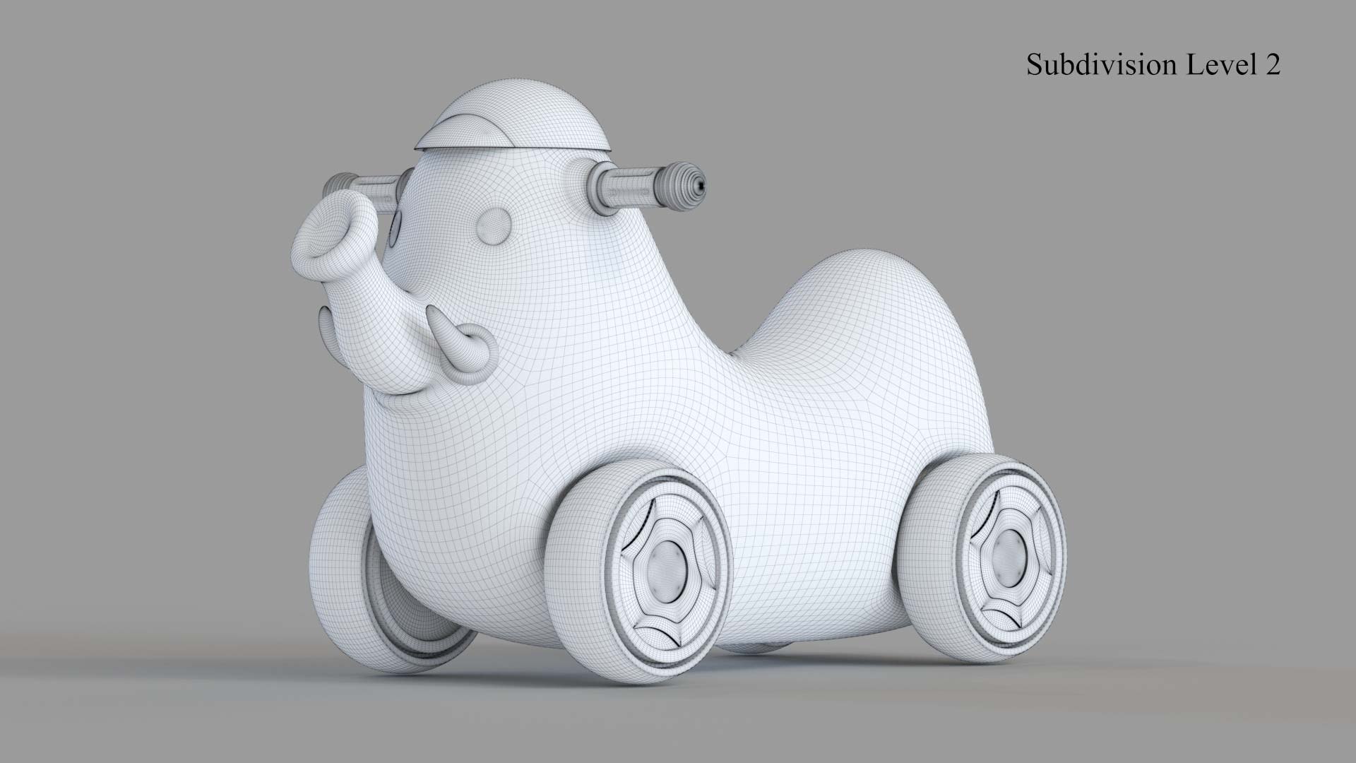 3D Model Elephant Car Toy - TurboSquid 1805663