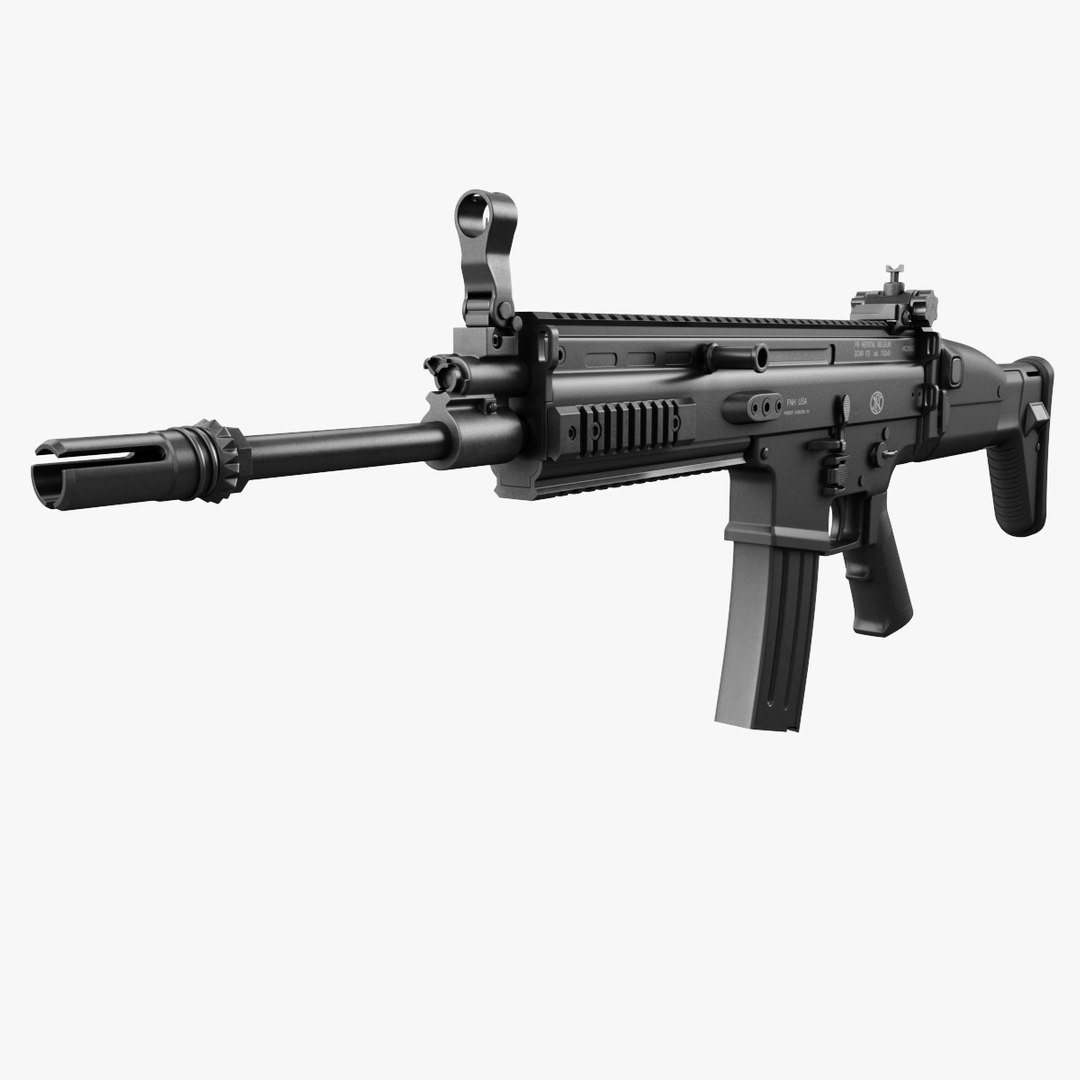 Scar Rifle 3D Model - TurboSquid 1174045