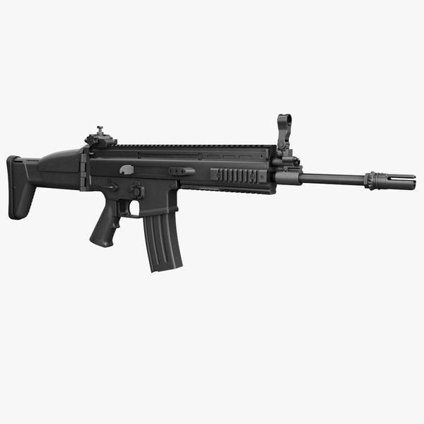 Scar rifle 3D model - TurboSquid 1174045
