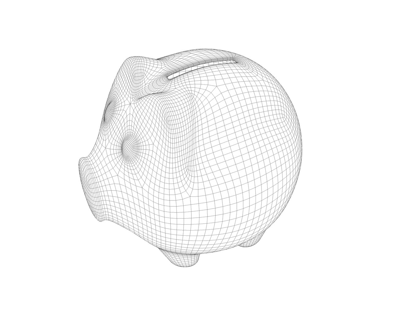 3D Piggy Bank Round Model - TurboSquid 2235181