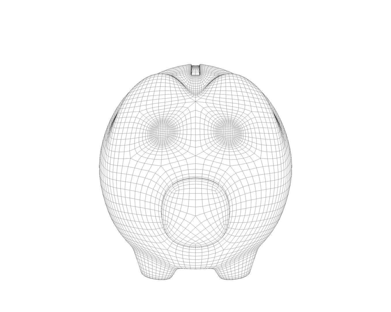 3D Piggy Bank Round Model - TurboSquid 2235181