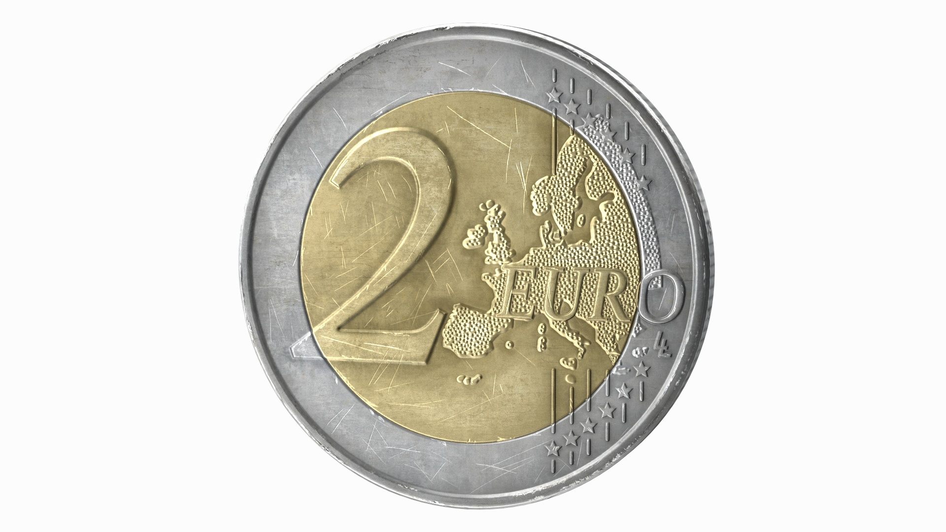 3D France 2 Euro Coin model - TurboSquid 2146077