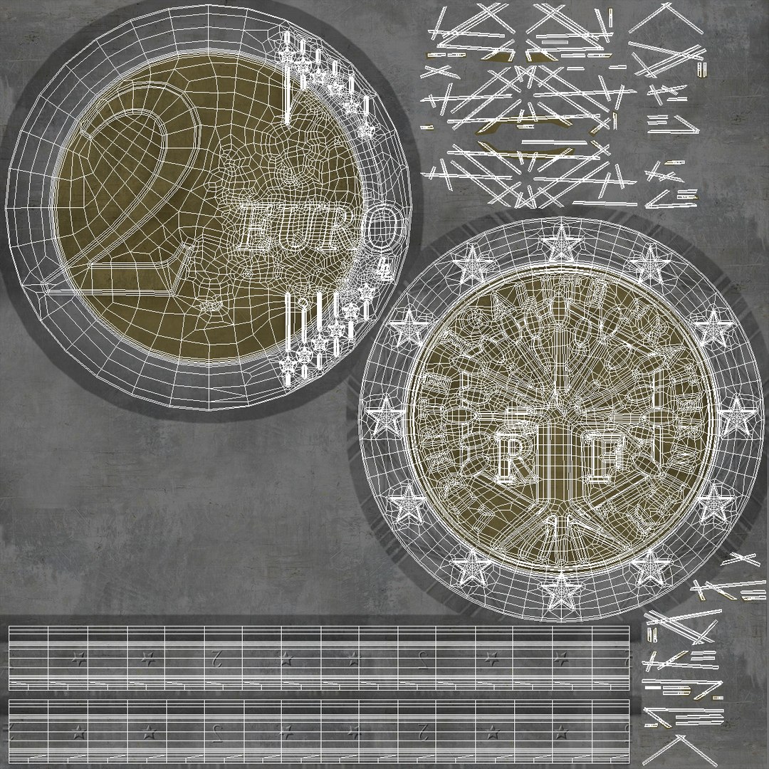 3D France 2 Euro Coin model - TurboSquid 2146077