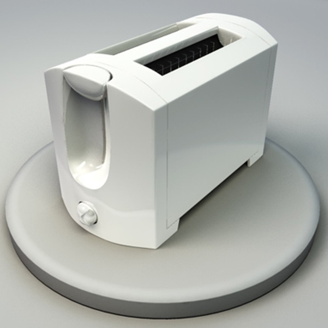 brushed metal toaster obj