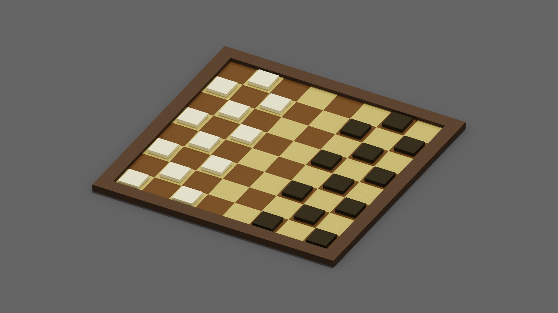 Voxel Checkers 3D Model - TurboSquid 1862246