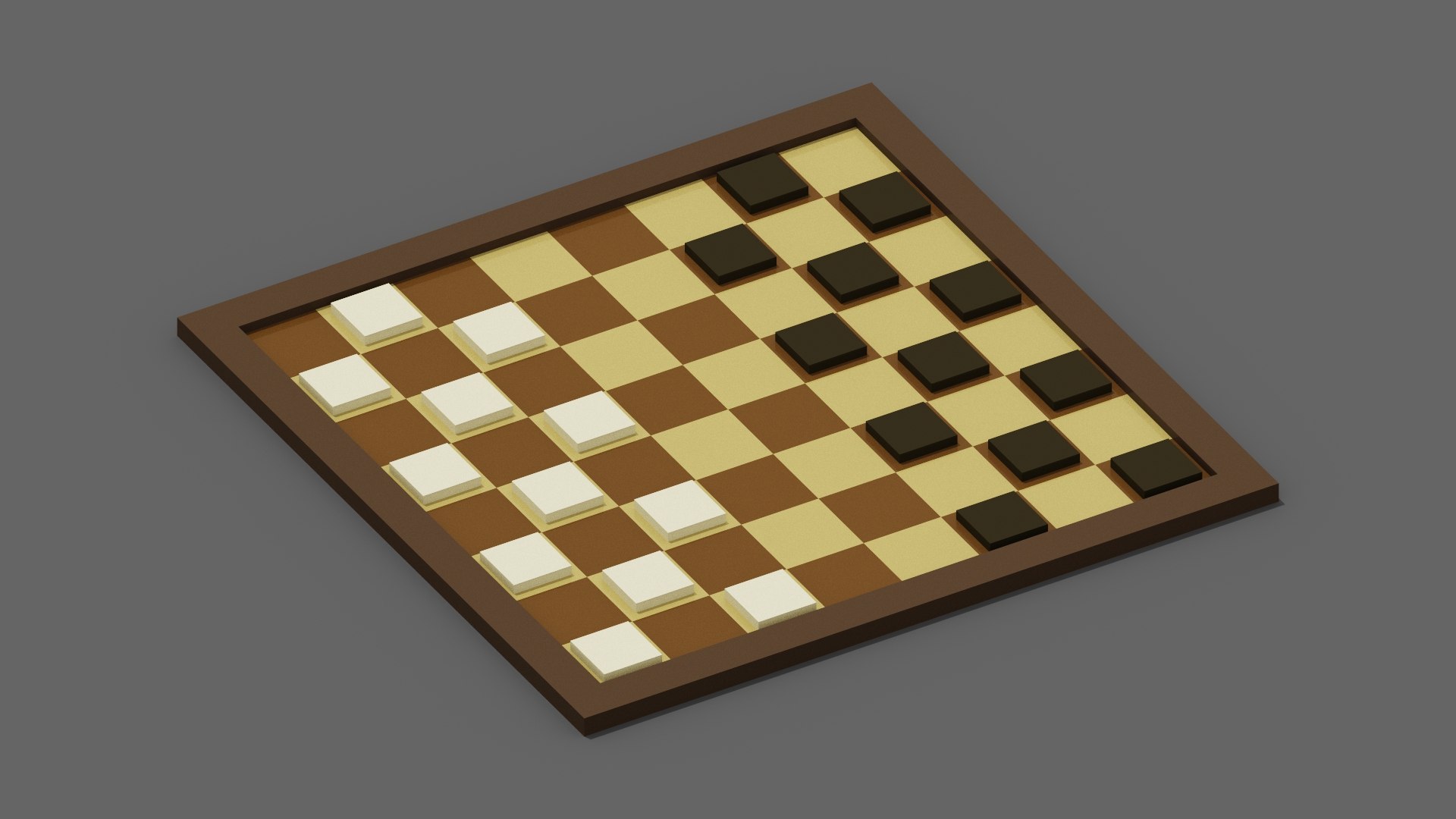 Voxel Checkers 3D Model - TurboSquid 1862246