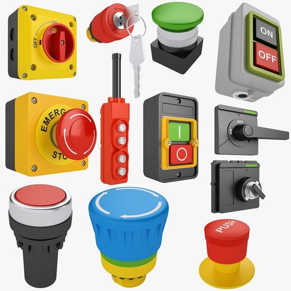 Free 3D Push-Button Models | TurboSquid