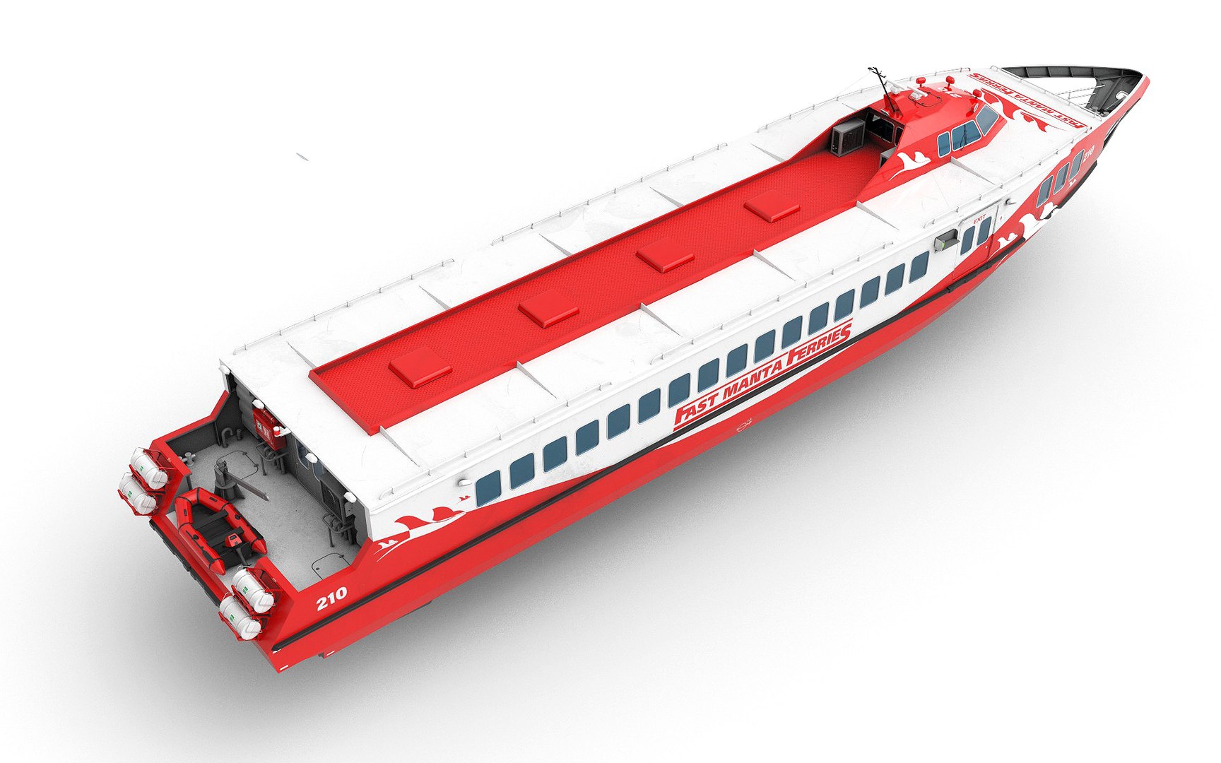 Fast Manta Ferryes 3D Model - TurboSquid 2000470