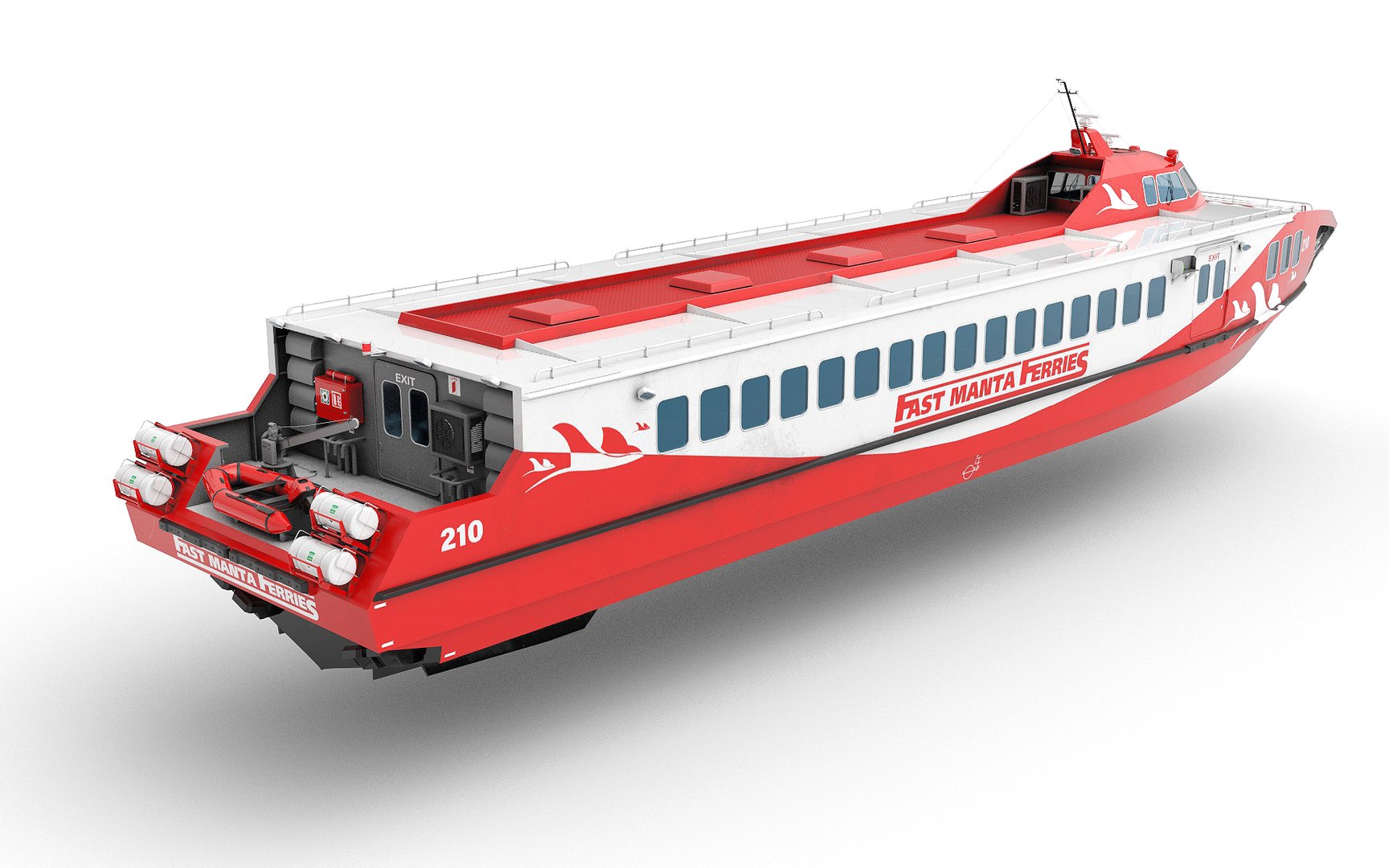 Fast Manta Ferryes 3D Model - TurboSquid 2000470