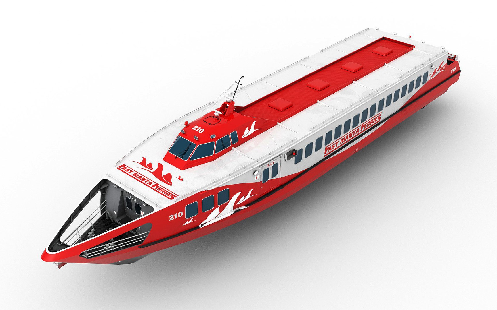 Fast Manta Ferryes 3D Model - TurboSquid 2000470