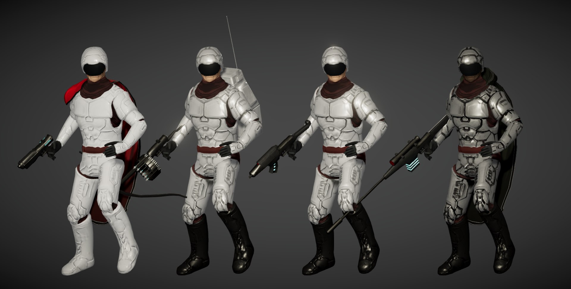 3D sci-fi infantry characters model - TurboSquid 1479906