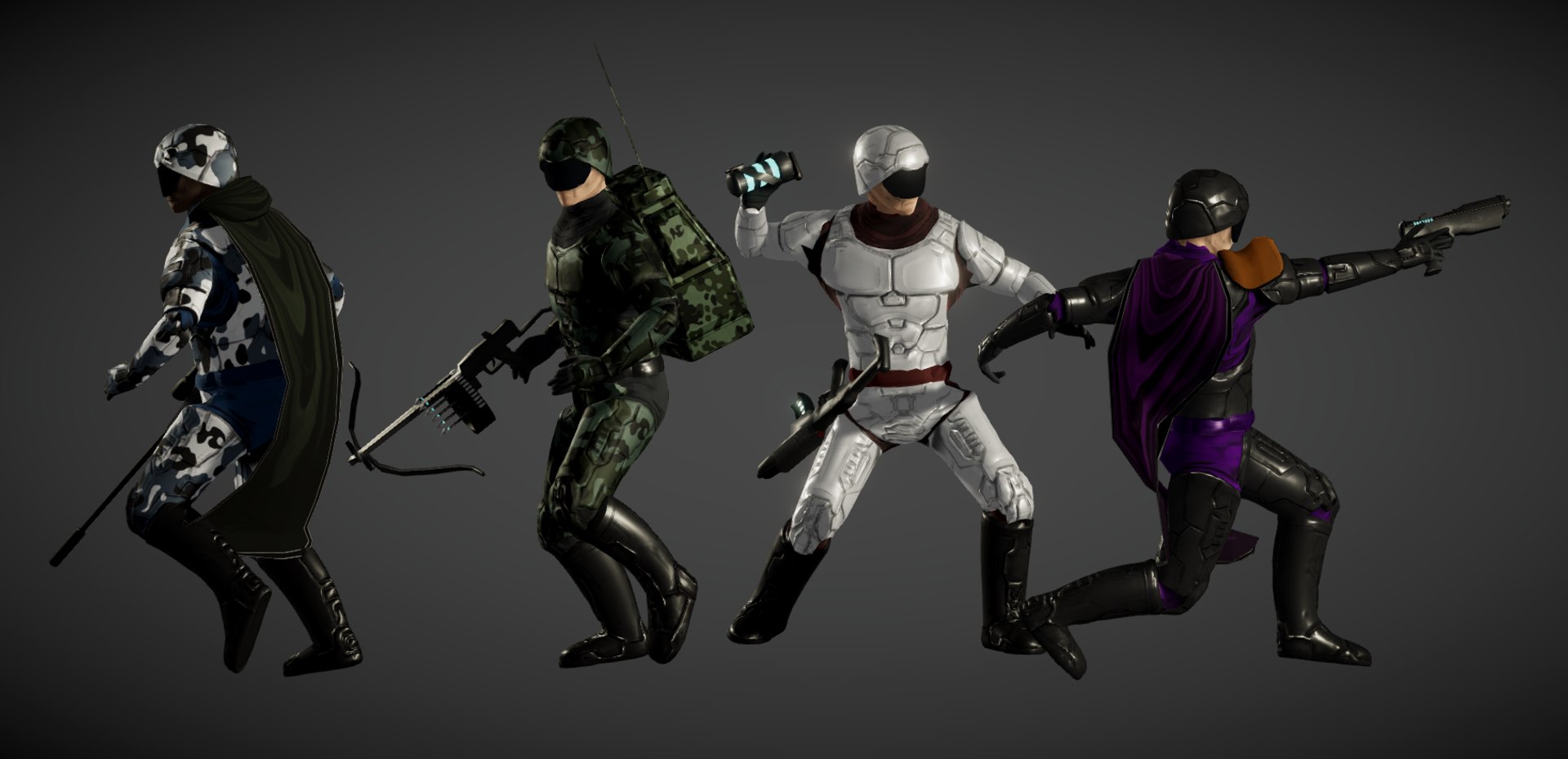 3D sci-fi infantry characters model - TurboSquid 1479906