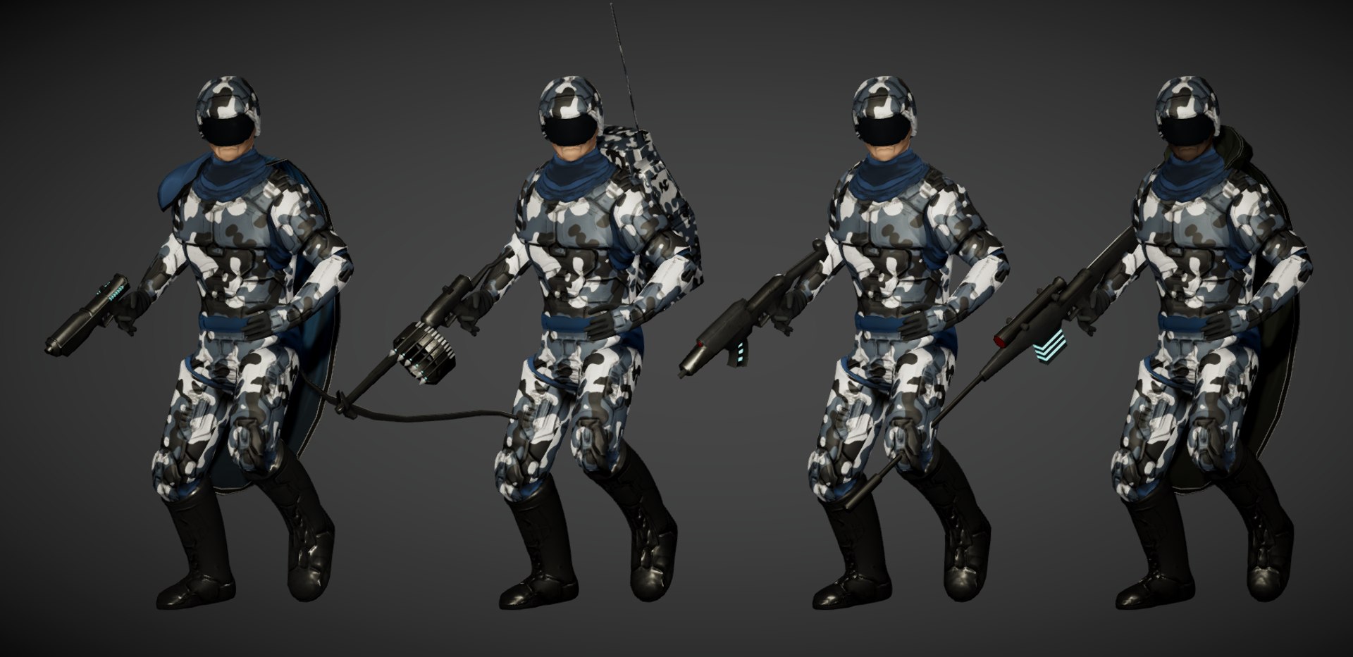 3D sci-fi infantry characters model - TurboSquid 1479906