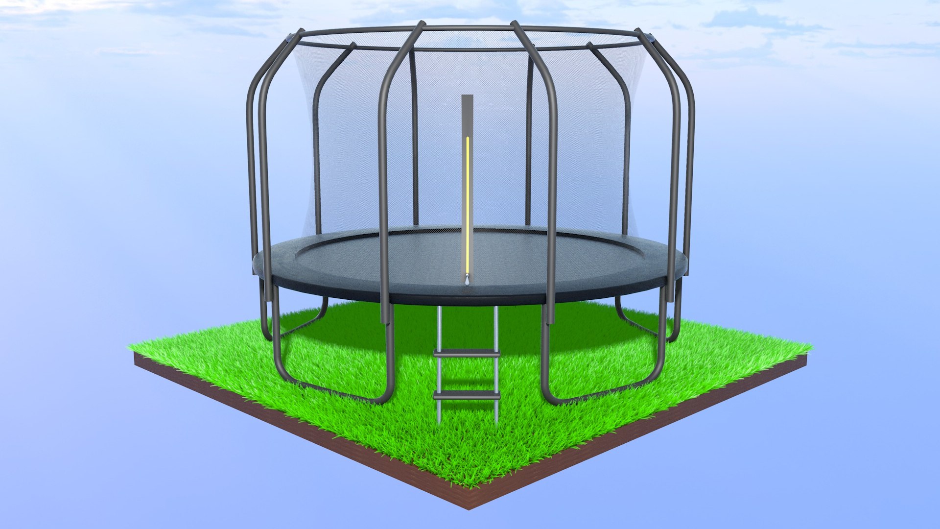 Trampoline 3D Model - TurboSquid 2044508