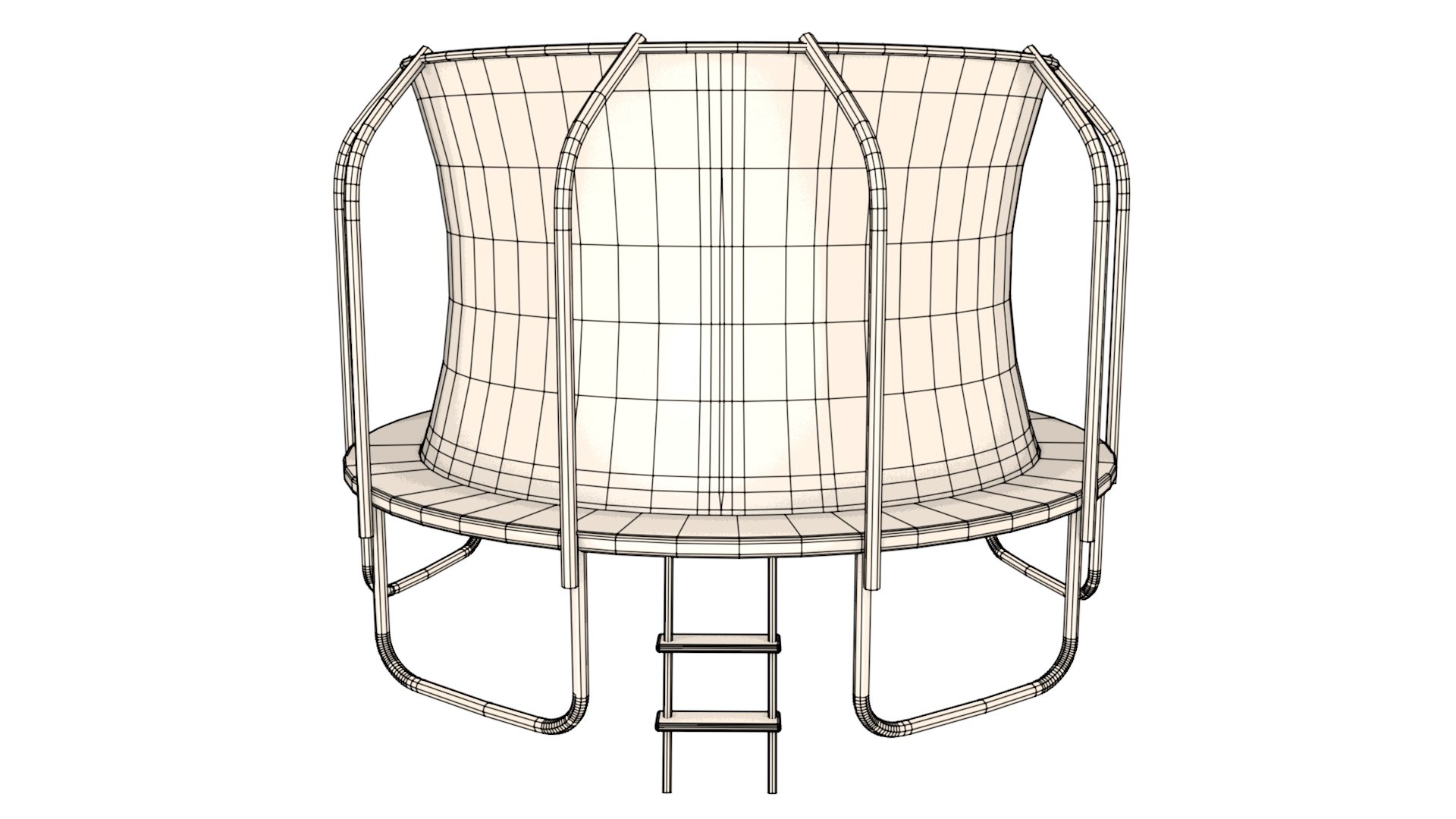 Trampoline 3D Model - TurboSquid 2044508