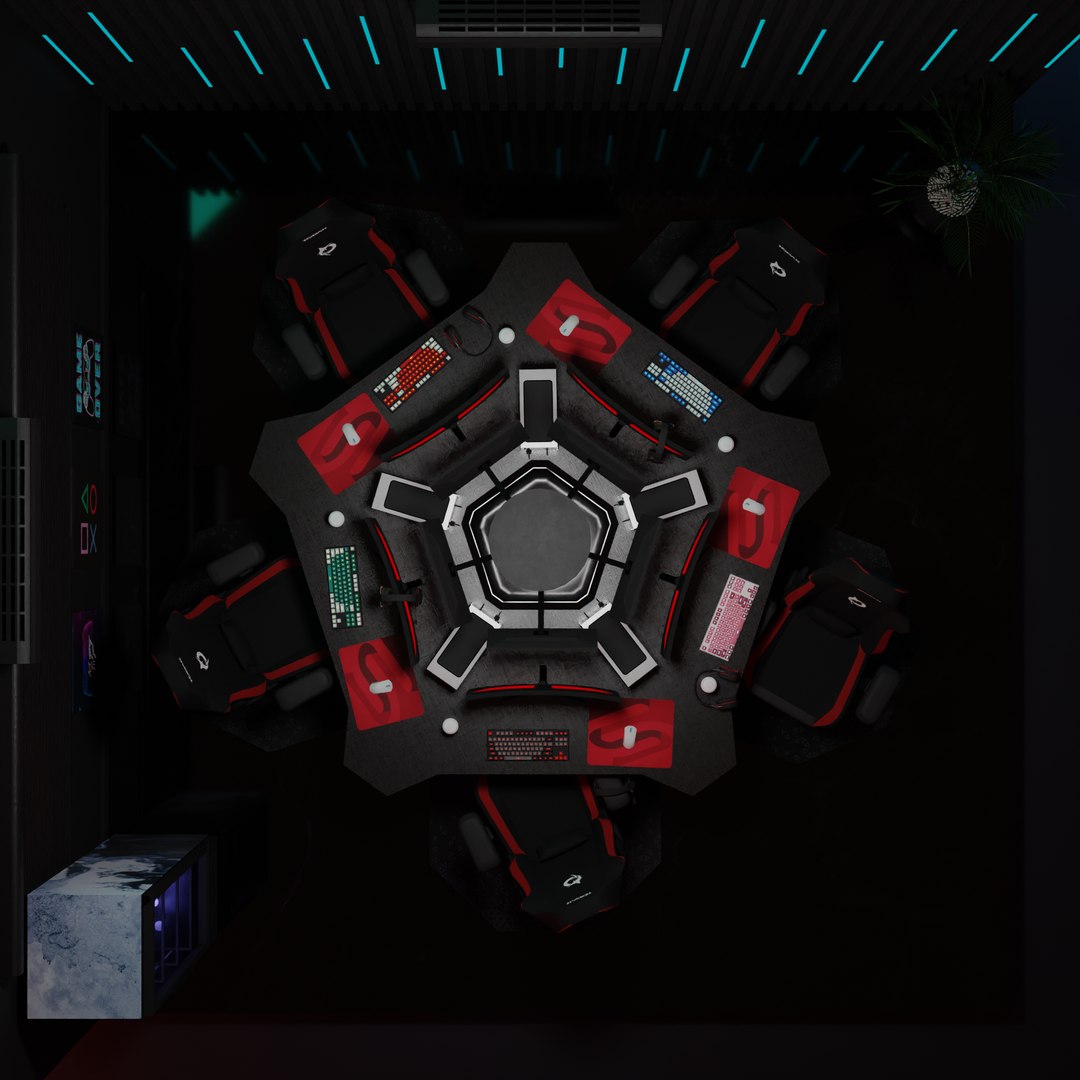 Low Poly - Gaming Station 3D Model - TurboSquid 1972775