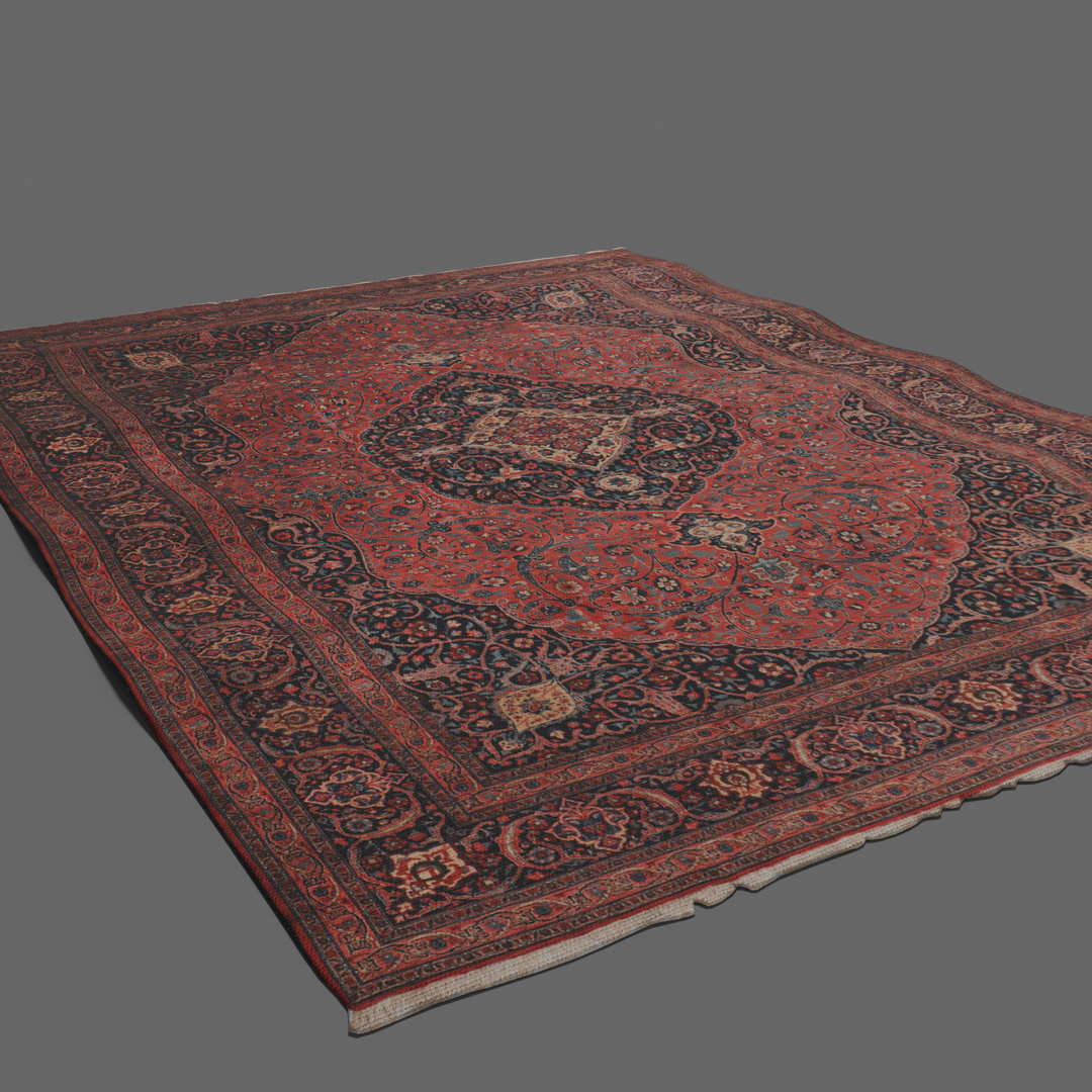 Simple Worn Dining Table Set 3D Model - TurboSquid 2233173