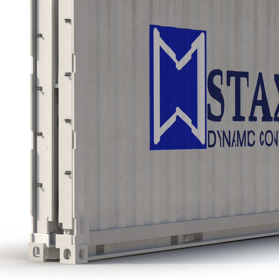 collapsible iso container folded 3d model