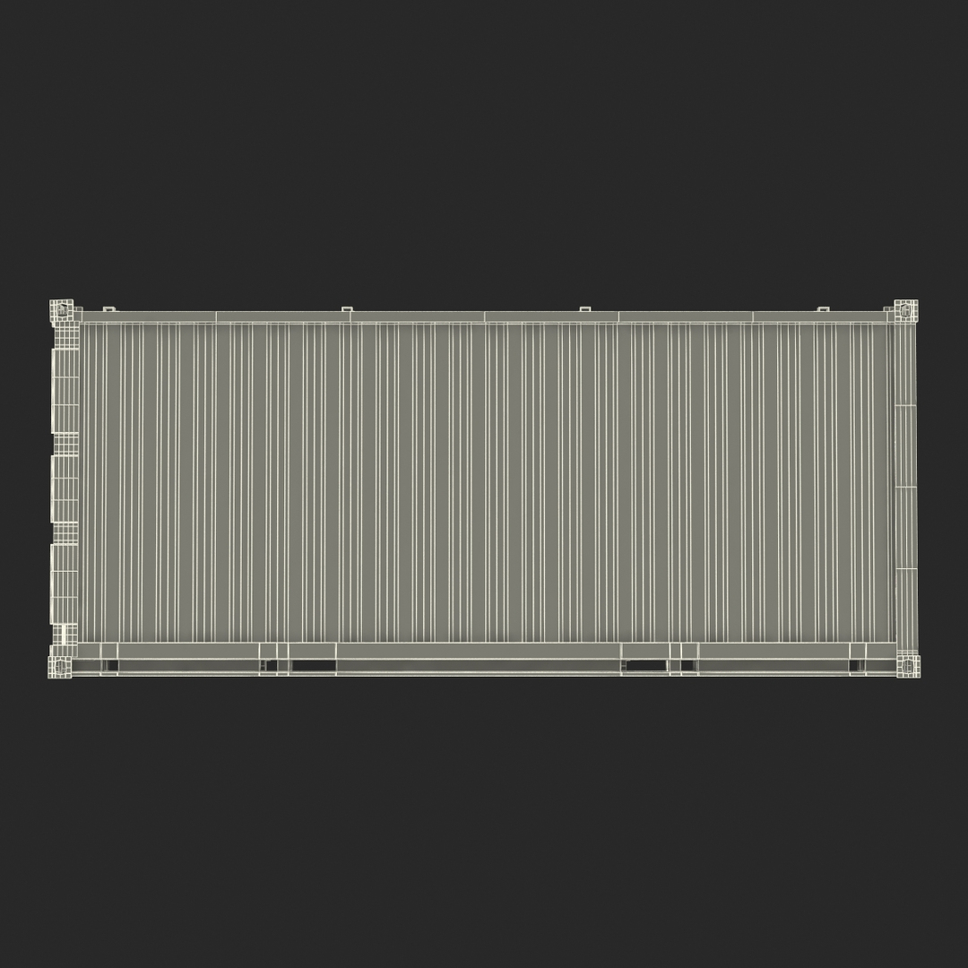 Collapsible Iso Container Folded 3d Model