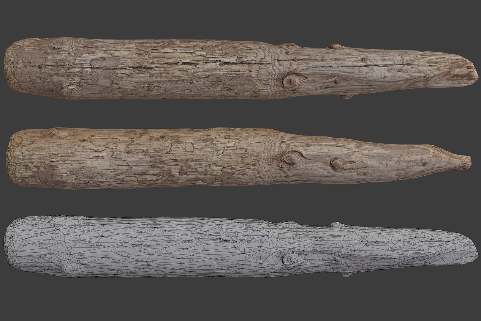Scanned logs planks sticks model - TurboSquid 1319751