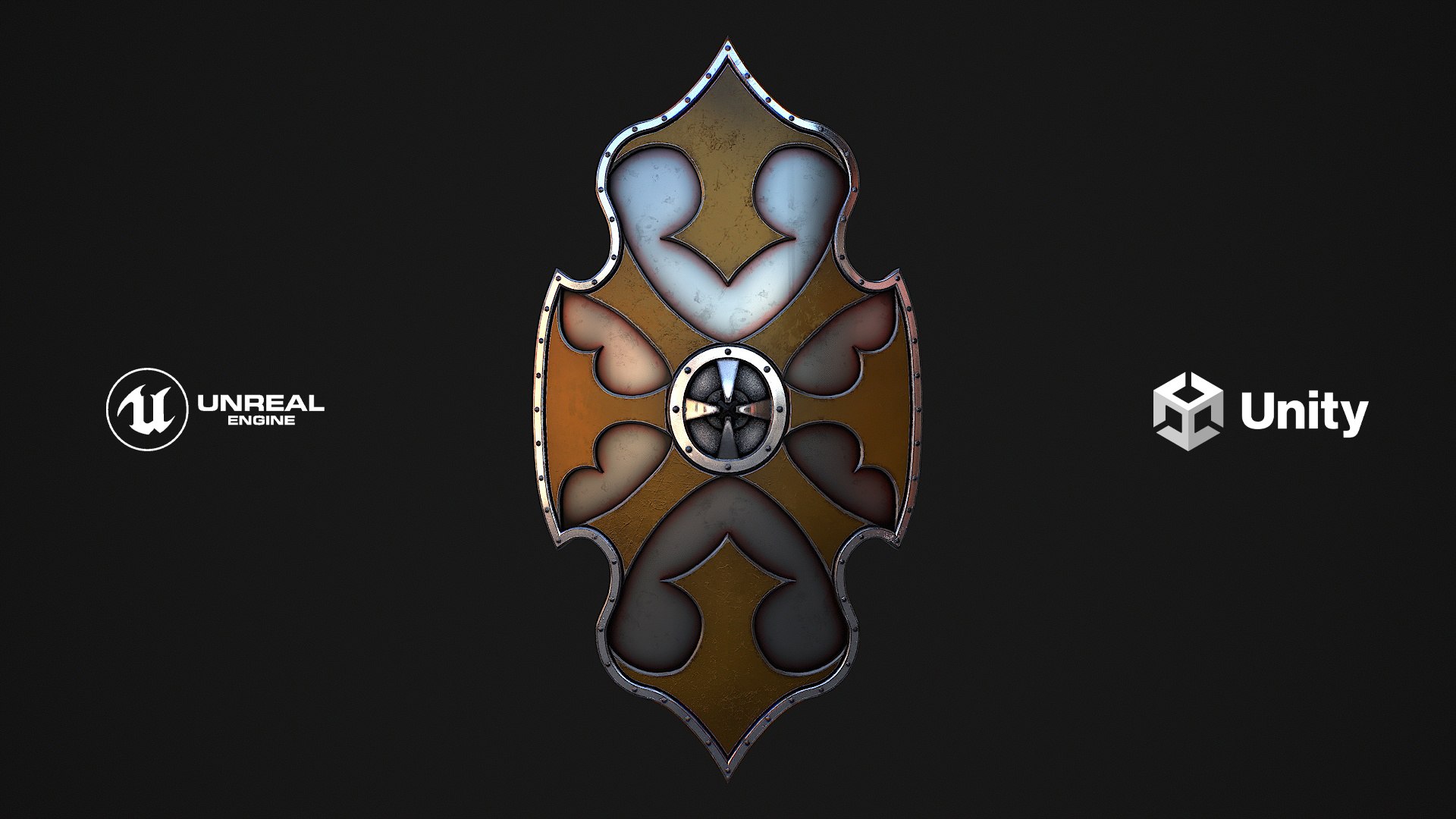 Fantasy Shield 4 3D Model - TurboSquid 2358239