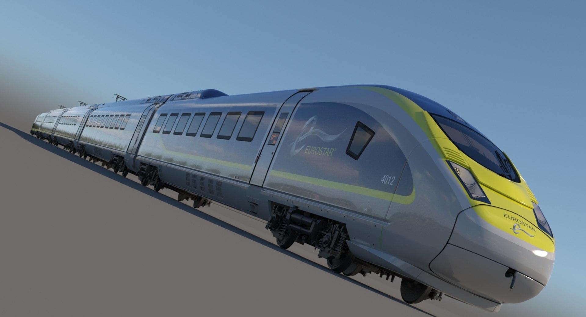 3D trains eurostar model - TurboSquid 1324590