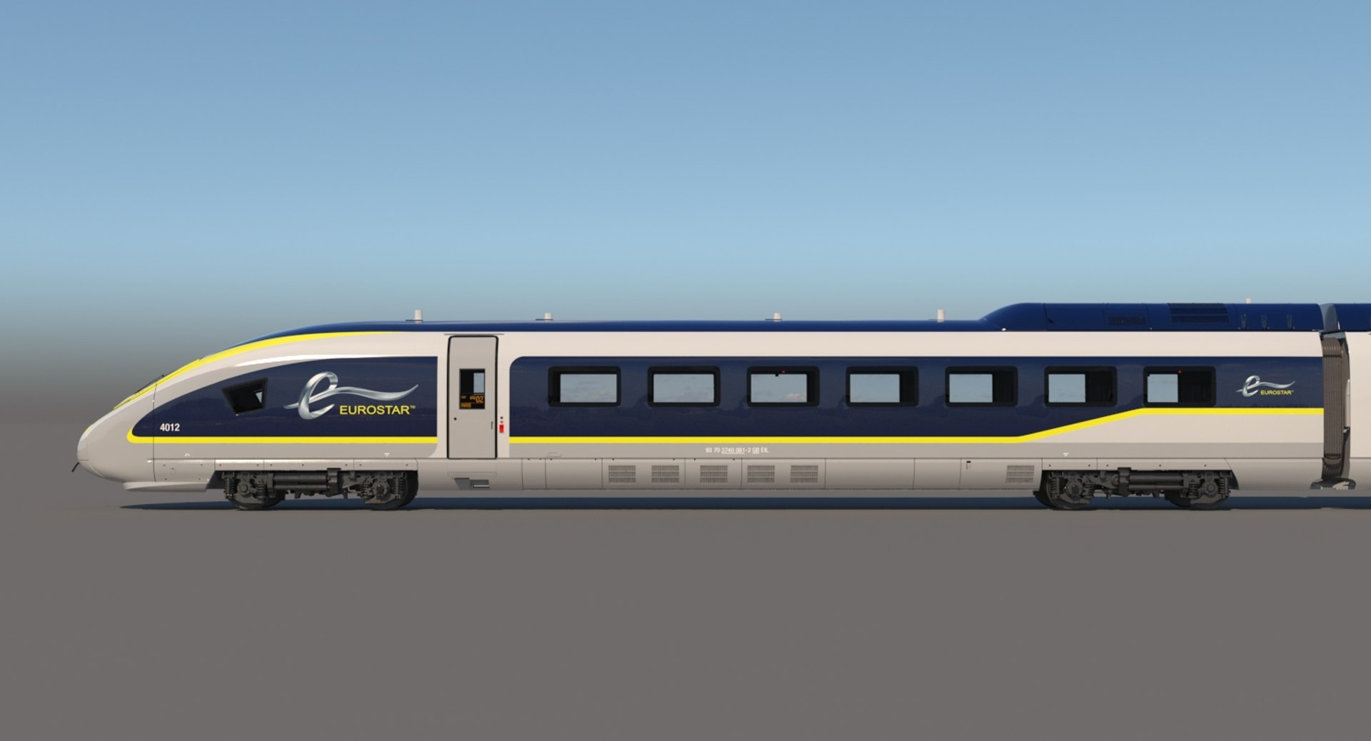 3D trains eurostar model - TurboSquid 1324590