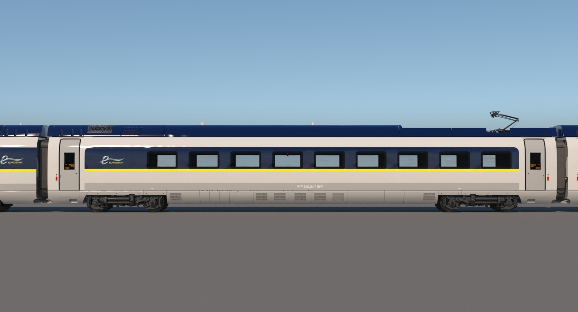 3D trains eurostar model - TurboSquid 1324590