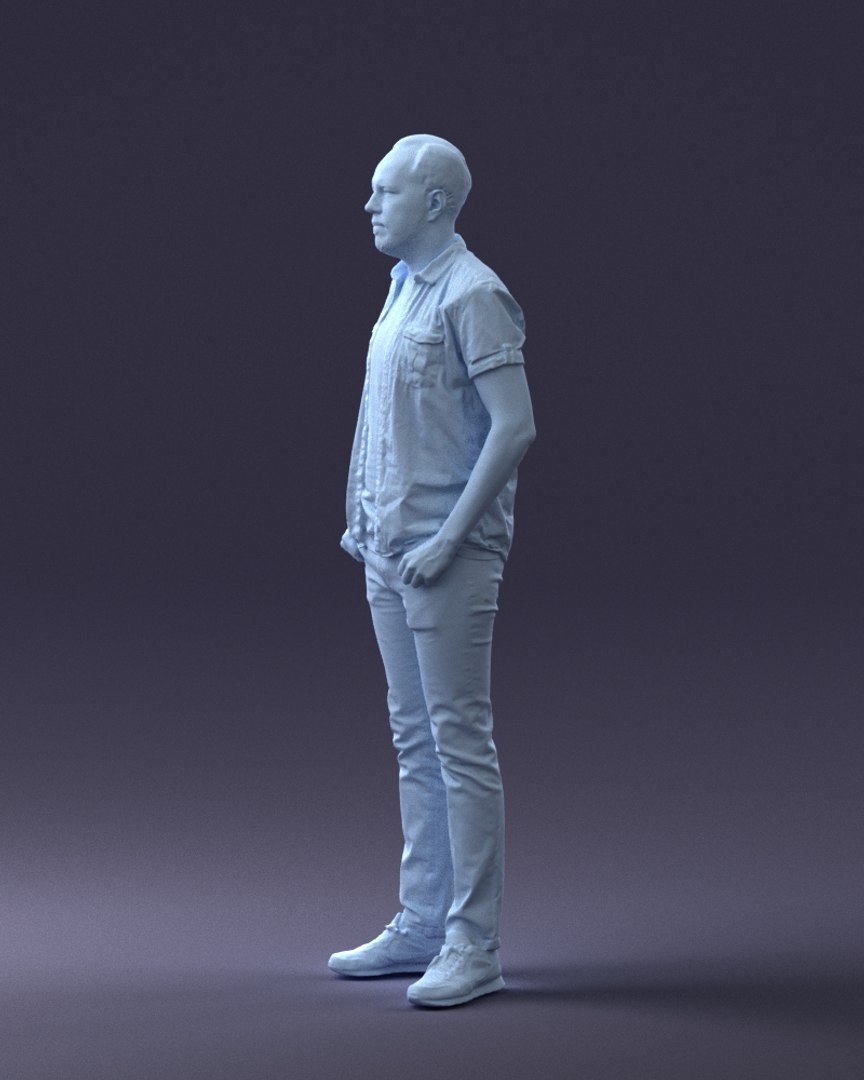 3D Scanned Human Looking Model - TurboSquid 1521485