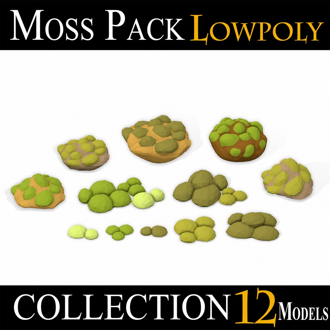 Moss Pack 2 3D Model - TurboSquid 1307885