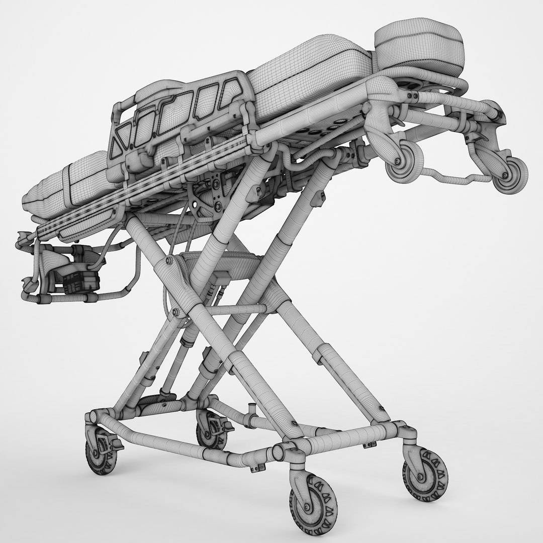 Powered Ambulance Trolley 11 3D Model - TurboSquid 2001304