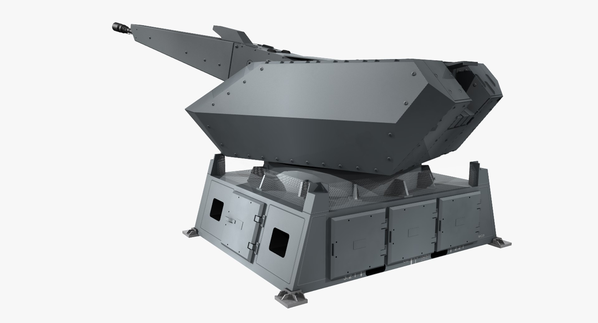 Oerlikon Skyshield Turret 3D - TurboSquid 1231550