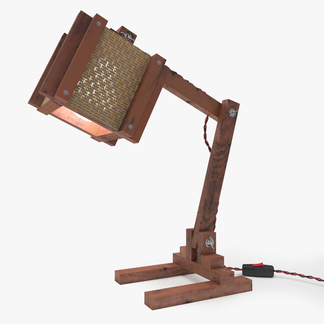 Wooden Table Lamp 3D Model - TurboSquid 2041214